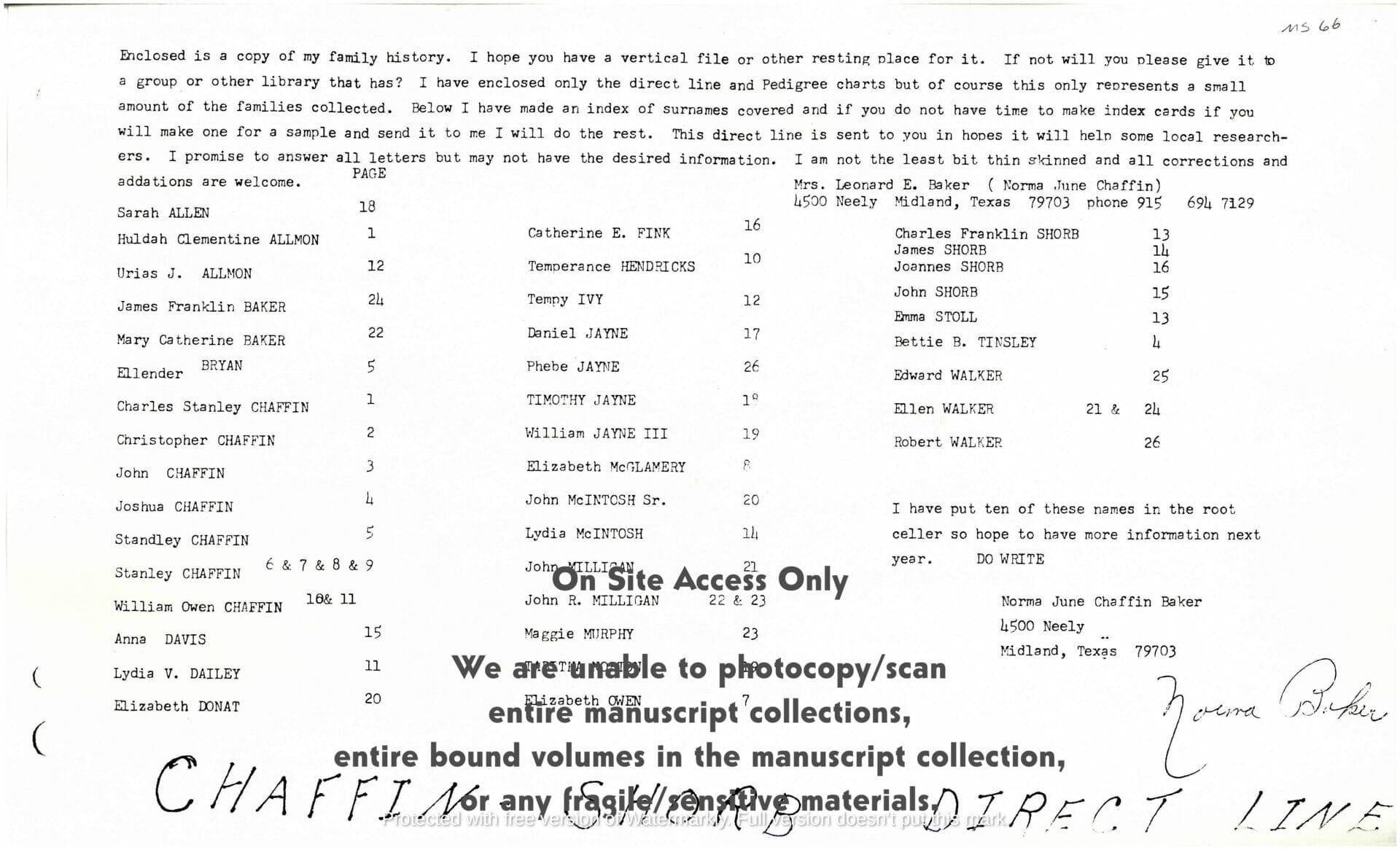 Chaffin Family - The Albemarle Charlottesville Historical Society