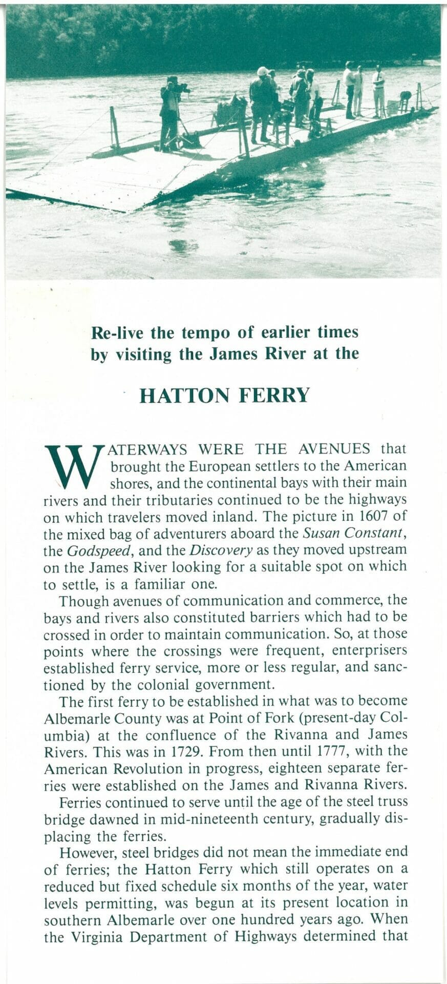 Hatton Ferry collection - The Albemarle Charlottesville Historical Society