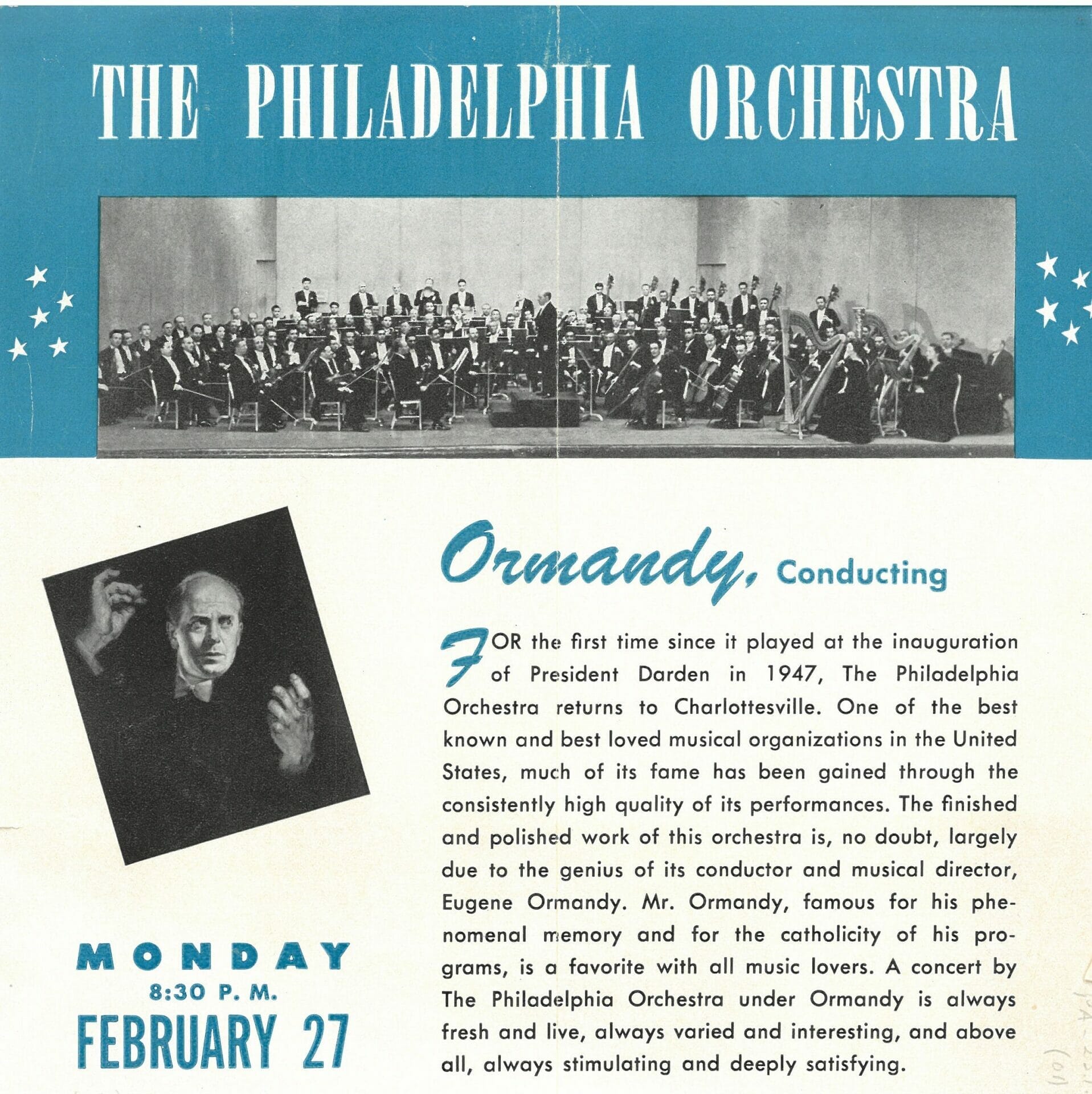 Performing Arts collection - Virginia Celebrity concerts - The ...