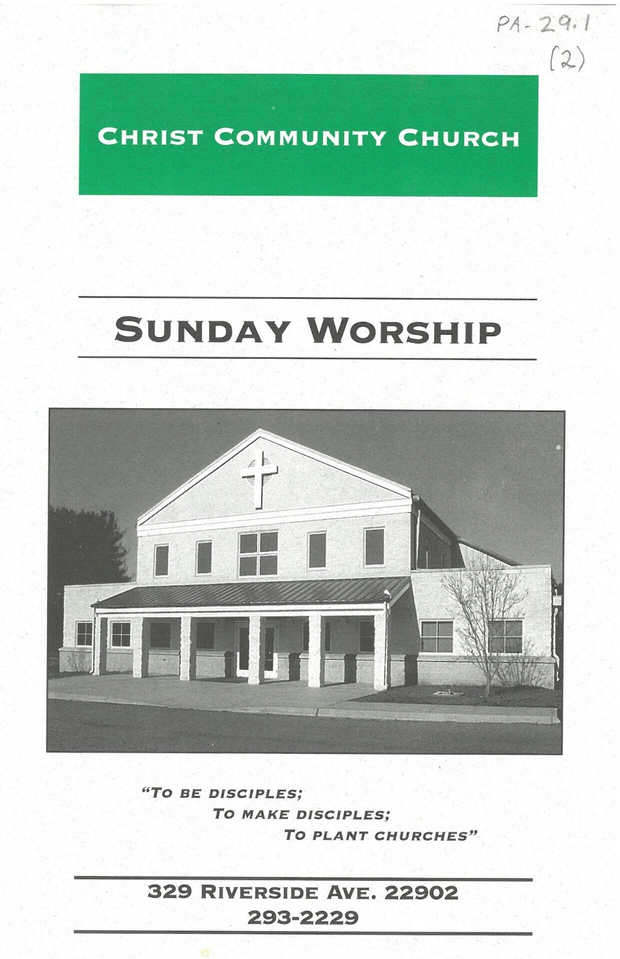 Christian Church collection - Christ Community Church (Formerly ...