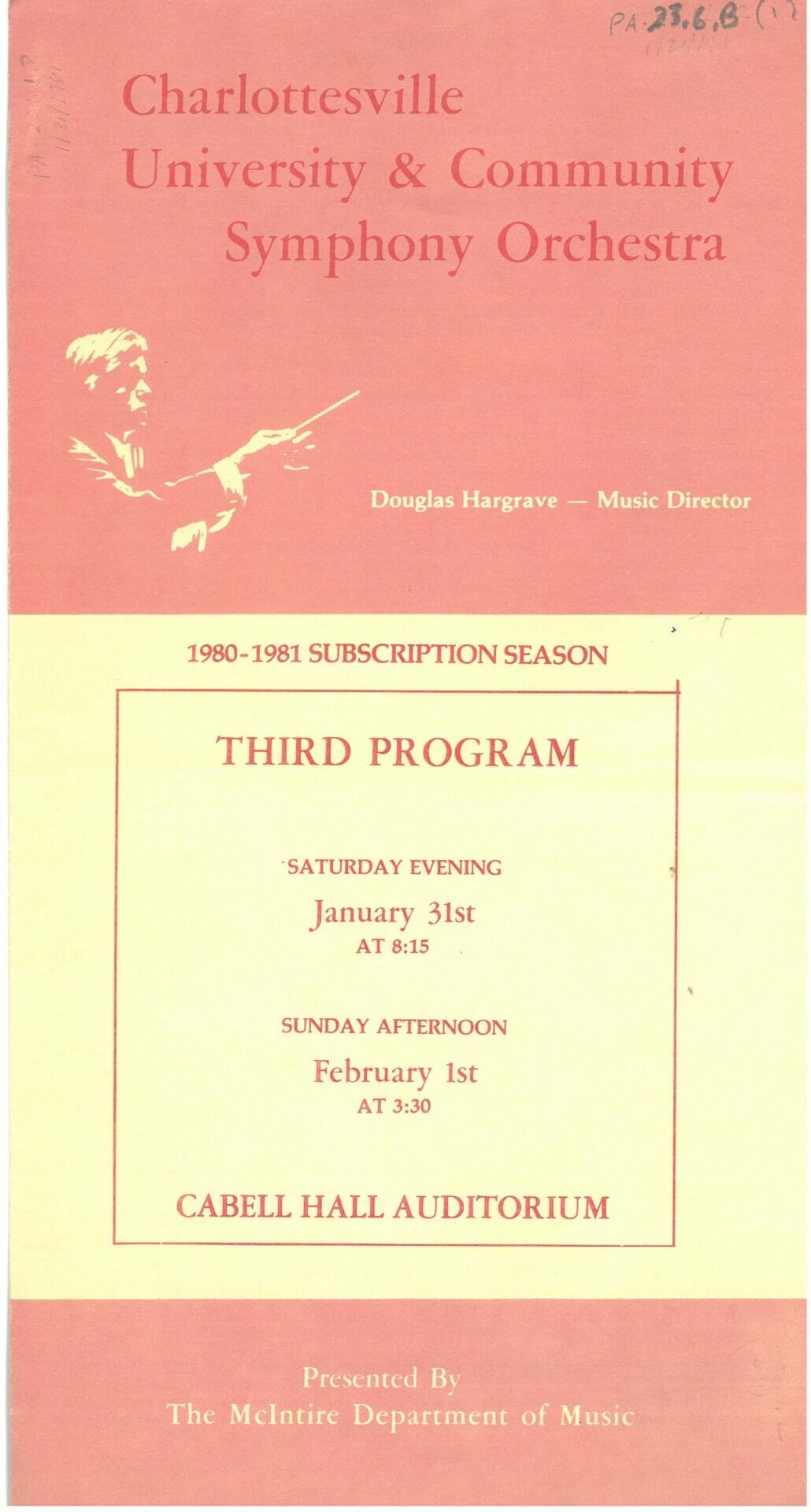 Performing Arts collection - Charlottesville University and Community ...