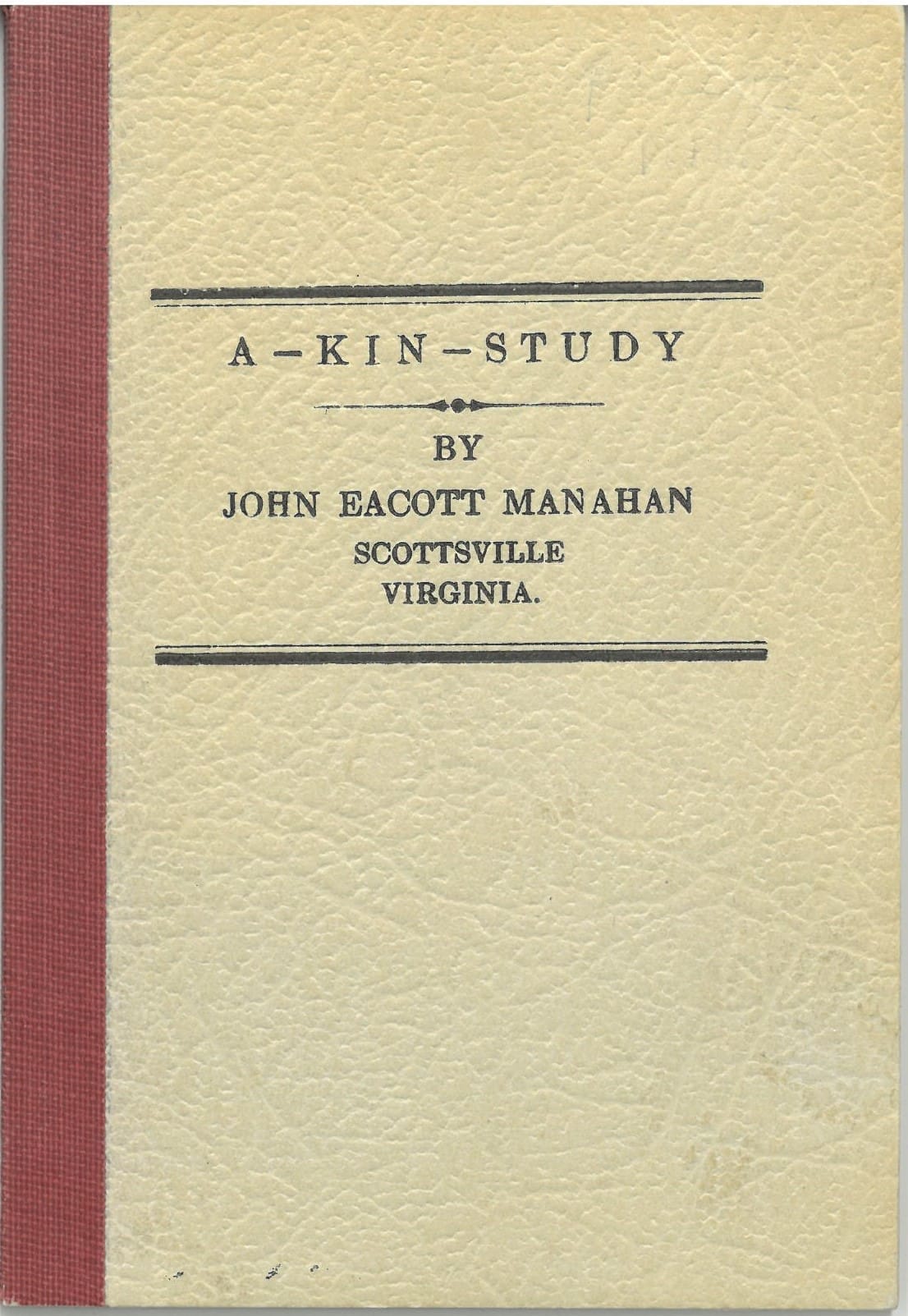 A Kin Study: Manahan of Lissadorn - The Albemarle Charlottesville ...